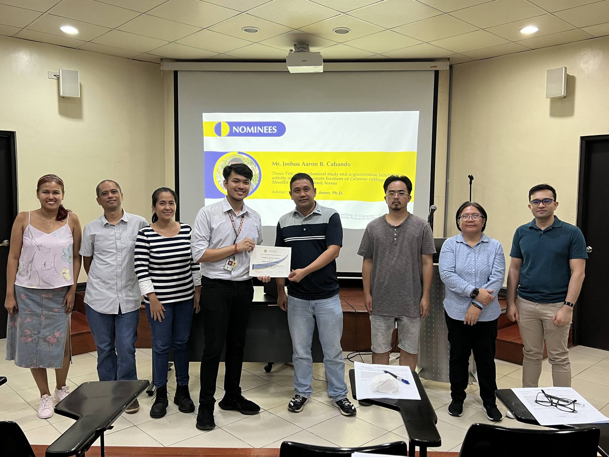 Undergraduate Research Symposium - Institute of Chemistry